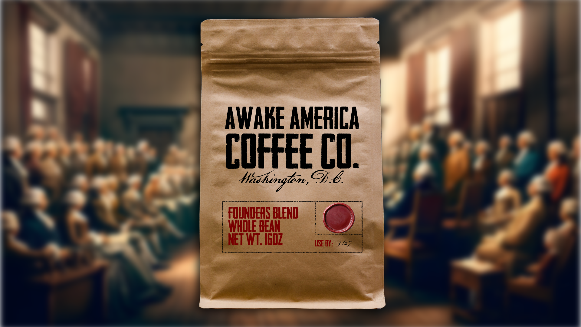 Founder's Blend: Medium Roast (Regular, 16 oz) | Awake America Coffee Co.